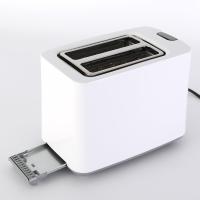 China Home Appliances 1000w 2 Slice Bread Toasters Plastic Housing White for sale