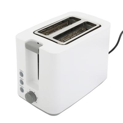 China White Plastic 2 Slice Bread Toaster 900W 120V Automatic Pop Up for Home for sale