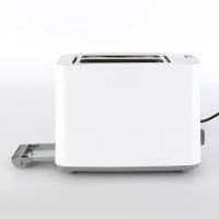 China White Plastic 2 Slice Bread Toaster 900W 120V Automatic Pop Up for Home for sale