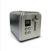 China Led Display 900W Digital Bread Toaster 2 Slice Extra Wide Slot Compact for sale