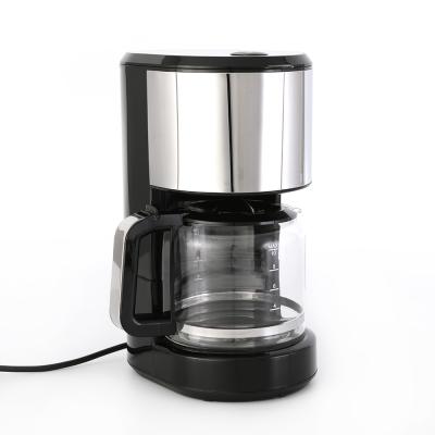 China 1.25L 10 Cup Drip Coffee Maker Stainless Steel Automatic Keep Warm 1000W for sale