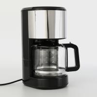 China 10-Cup Drip Coffee Maker Plastic Body with Stainless Steel Decoration 1000W for sale