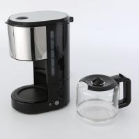 China 10-Cup Drip Coffee Maker Plastic Body with Stainless Steel Decoration 1000W for sale