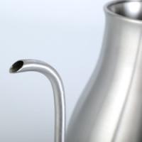 China Brushed Stainless Steel 0.7L Gooseneck Kettle 900W BPA Free Electric Coffee Kettle for sale