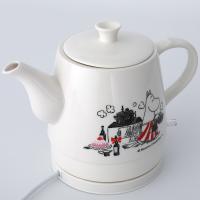 China Cordless Electric Ceramic Kettle 1.6L 1500W Automatic Shut Off Tea Water Boiler for sale