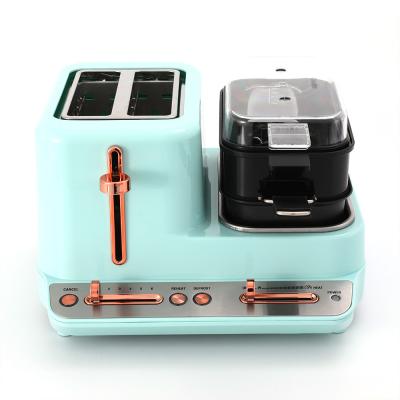 China 120V 900W 3-in-1 Breakfast Maker with Toaster Frying Pan and Boiler for sale