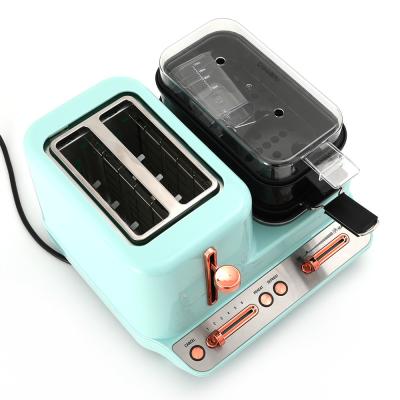 China 3-in-1 Breakfast Maker Toaster Frying Pan Boiler 900W 120V Stainless Steel for sale
