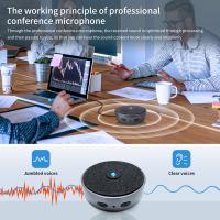 China Portable Bluetooth Conference Speakerphone with Mic LED Lighting Model U333 for sale