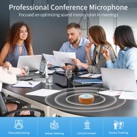 China 190MHz Conference Speakerphone with Bluetooth 5.2 AI Noise Reduction Mics USB Speaker for Meetings for sale
