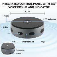 China Wireless USB Conference Speakerphone 360 Degree Omnidirectional Noise Cancelling Bluetooth 5.2 for sale