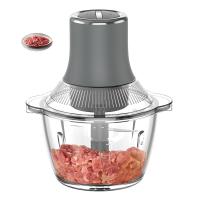 China Electric Meat Chopper Machine 1.2L 300W Stainless Steel Blades Glass Bowl Kitchen for sale