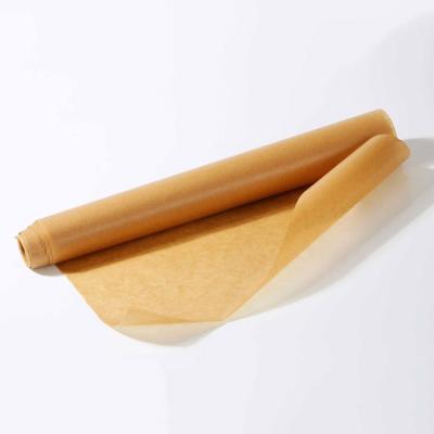 China 33cmx20m Parchment Paper Roll White Brown Color Cooking Food Wrapping for sale