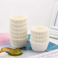China 115*65*30mm  Greaseproof Cupcake Liners ( European Raw Paper ) With Heat Tolerance Up To 220°C for sale