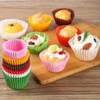 China 76 X 35mm Greaseproof Cupcake Liners , 40gsm Greaseproof Paper Cupcake Liners for sale
