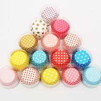 China 30*25mm  Greaseproof Cupcake Liners ( European Raw Paper ) With Heat Tolerance Up To 220°C for sale