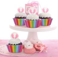 China 35*30mm  Greaseproof Cupcake Liners ( European Raw Paper ) With Heat Tolerance Up To 220°C for sale