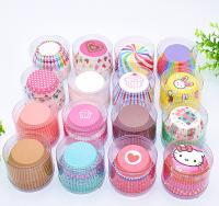 China 33*20mm  Greaseproof Cupcake Liners ( European Raw Paper ) With Heat Tolerance Up To 220°C for sale