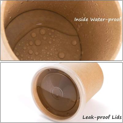 China 780CC Cold Hot Drink Cup PE Coated Paper 95 Degree Heat Tolerance for sale