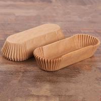 China 90 X 30mm Round Petite Loaf Baking Cups PET Coated Grease Proof for sale