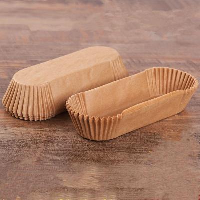 China 90 X 30mm Round Petite Loaf Baking Cups PET Coated Grease Proof for sale