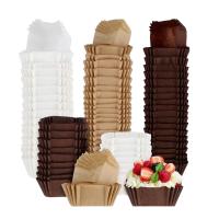 China 90*43mm Round Petite Loaf Cake Liners ( PET Coated ) for sale
