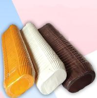 China 75 X 35mm Round Petite Loaf Baking Cups PET Coated Grease Resistance for sale