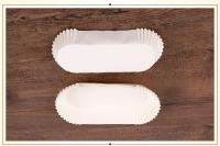 China 52 X 30mm Round Cake Petite Loaf Pan Liners PET Coated Non Stick for sale