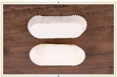 China 52 X 30mm Round Cake Petite Loaf Pan Liners PET Coated Non Stick for sale