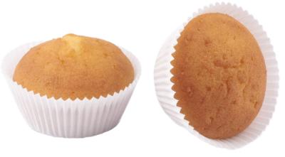 China 62 X 40mm Muffin Cup Multi Colors Food Safe PET Coating for sale