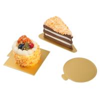 China 55 X 100mm Rectangle Cake Slice Board Gold Aluminium Coated Oil Resistant for sale