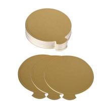 China Oil Resistant Round Cake Display Board 1000gsm White Cardboard for sale