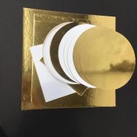 China 200mm Round Cake Display Board 700gsm White Cardboard Water Resistant for sale