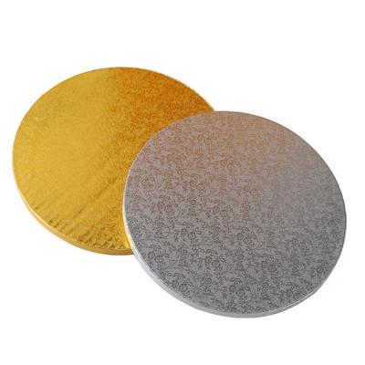 China 265mm Square Round Cake Display Board 80gsm White Cardboard Water Resistant for sale