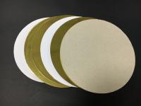 China Water Resistant 292mm Round Cake Display Board Gold Aluminium Coated for sale