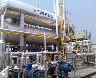 China TEG Gas Dehydration Unit for Natural Gas Processing - 2.5-50×10⁴ Nm³/d Capacity with -5°C Dew Point for sale
