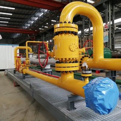 China Natural Gas Pipeline Pigging Transmitter and Receiver Skid - 8.5 MPa Design Pressure, 0.7 m³ Capacity for sale