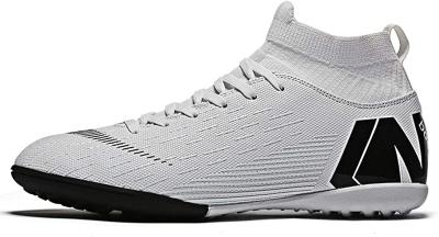 China 35-45 Rubber Turf Indoor Soccer Shoes High Top Ankle Boots TF Ag for sale