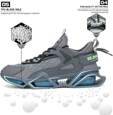 China Sakitama Stretch Breathable Mesh Upper Non Slip Casual Shoes Blade Tennis Shoes for sale