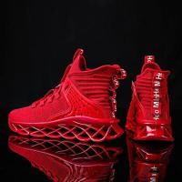 China Red PVC Rubber Breathable School High Ankle Basketball Shoes OEM for sale
