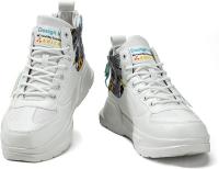 China PU Fly Weaving Fabric High Upper Breathable Basketball Shoes 260mm 290mm for sale