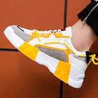 China Maugely Canvas Leather Trendy Lace Up Casual Running Sneakers EU35-45 for sale