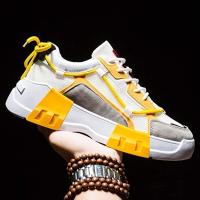 China Maugely Canvas Leather Trendy Lace Up Casual Running Sneakers EU35-45 for sale