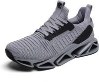 China Mesh Upper Canvas Leather Grey Brand Sneaker Shoes Jogging Shoes VA077 for sale