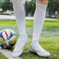 China YEFDG High Tops Soccer Cleats Football Spike Shoes Anti Slip Wear Resist for sale