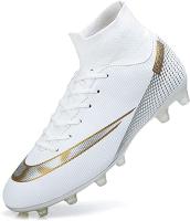 China YEFDG High Tops Soccer Cleats Football Spike Shoes Anti Slip Wear Resist for sale