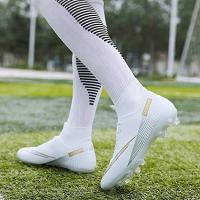 China YEFDG High Tops Soccer Cleats Football Spike Shoes Anti Slip Wear Resist for sale