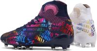 China Maugely Canvas Leather Firm Ground Cleats Soccer Shoes 35-45 for sale