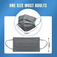 China Grey Pleat Anti Dust Disposable 4 Ply Safety Masks 14g for sale