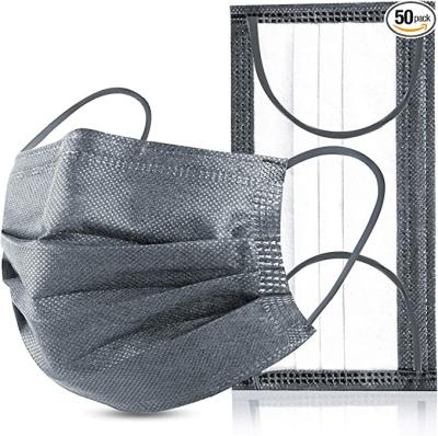 China Grey Pleat Anti Dust Disposable 4 Ply Safety Masks 14g for sale