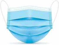 China Blue Disposable 3ply Disposable Face Mask Non Woven 14 Grams for sale